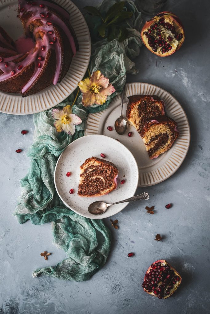 Mramorová bábovka - Red velvet cooking